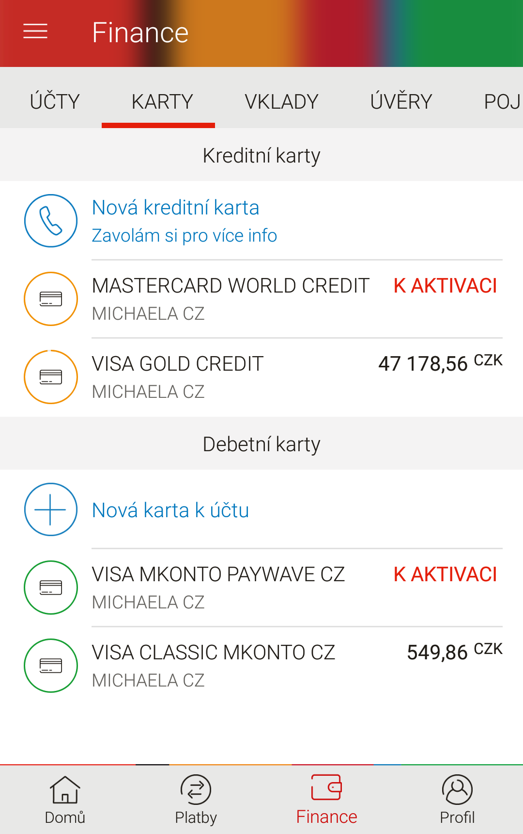 Jak si aktivovat platební kartu VISA nebo Mastercard? | mBank.cz